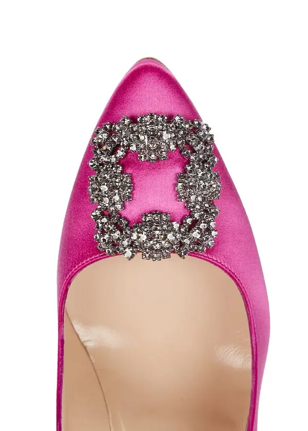 Manolo Blahnik Hangisi 105 Pumps - Fuchsia