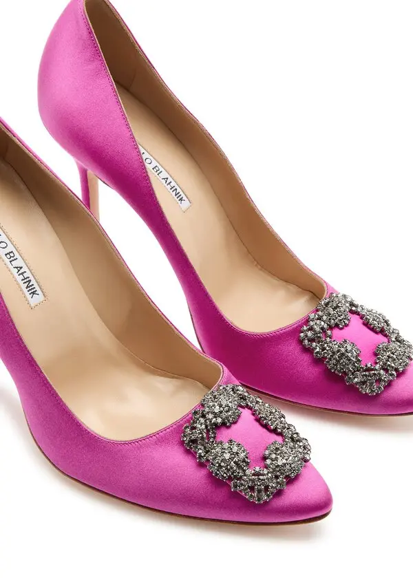Manolo Blahnik Hangisi 105 Pumps - Fuchsia