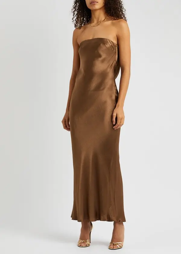 Bec & Bridge Moon Dance Strapless Maxi Dress