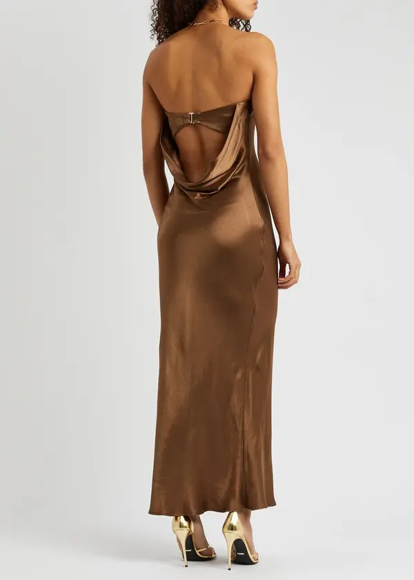 Bec & Bridge Moon Dance Strapless Maxi Dress