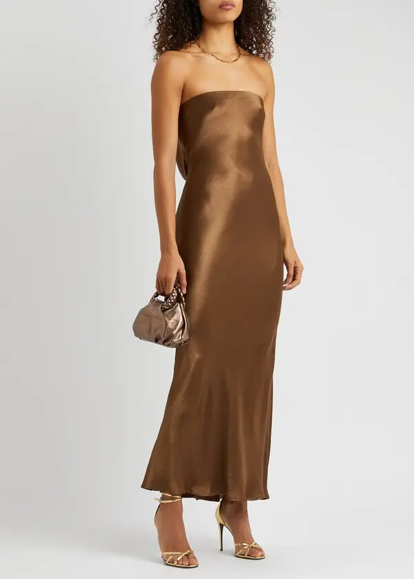 Bec & Bridge Moon Dance Strapless Maxi Dress