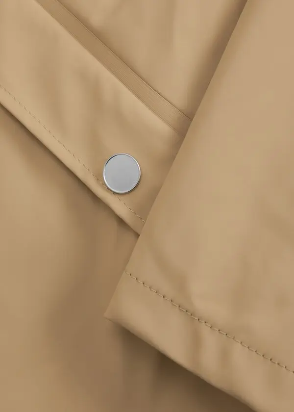 Rains Hooded Waterproof Jacket - Beige
