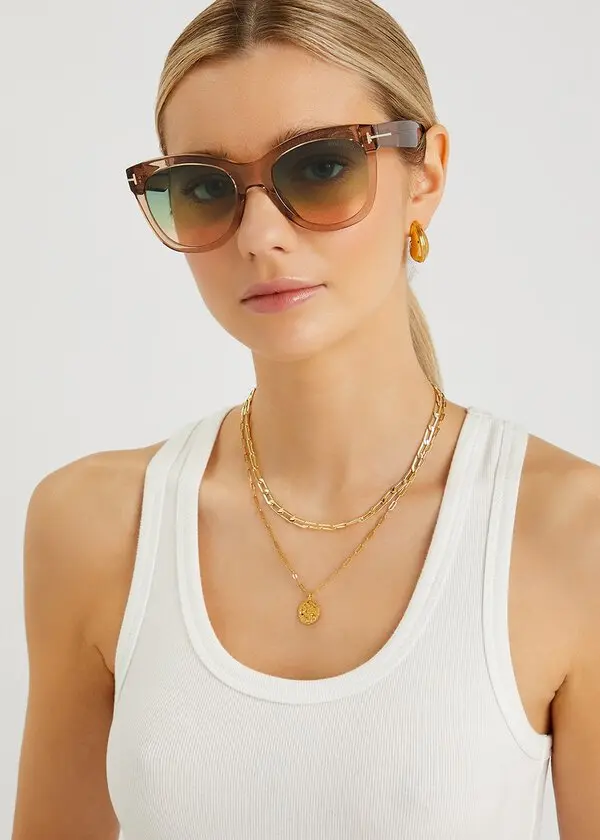 TOM FORD Wallace Round-frame Sunglasses
