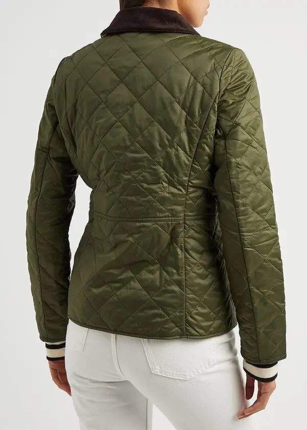 Barbour Deveron Quilted Shell Jacket - Olive