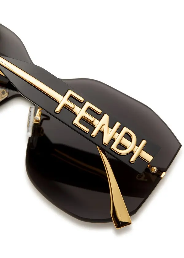 Fendi Graphy Rimless Sunglasses