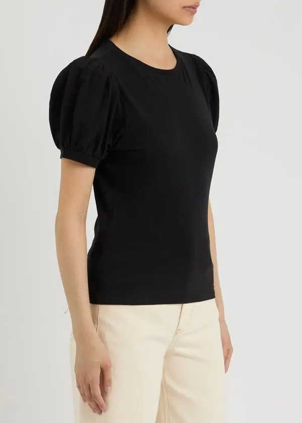 Paige Puff Sleeve Cotton T-shirt