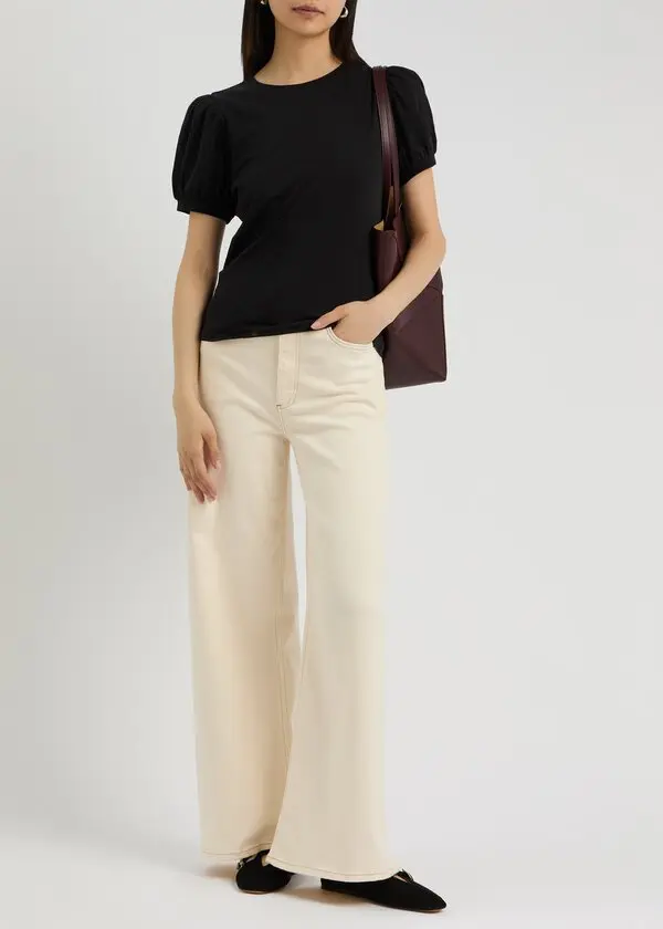 Paige Puff Sleeve Cotton T-shirt