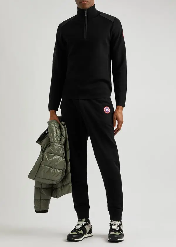 Canada Goose Stormont Panelled Half-zip Wool Sweatshirt