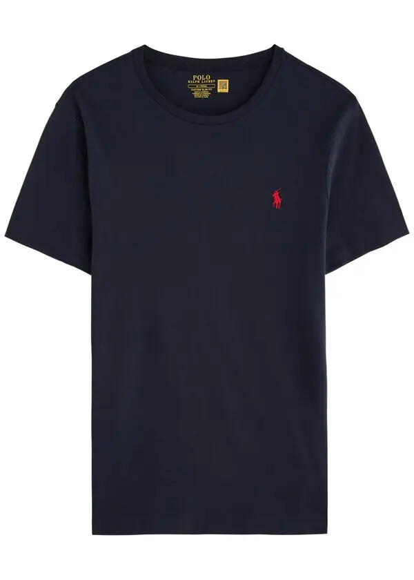 Polo Ralph Lauren Custom Slim Cotton T-shirt - Navy