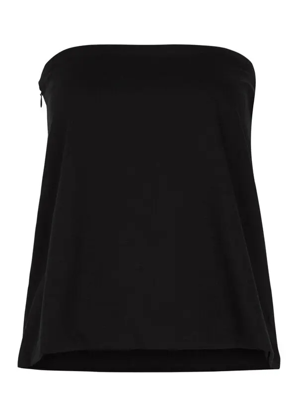 AEXAE Strapless Woven Top