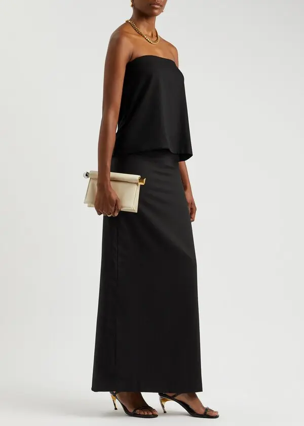 AEXAE Strapless Woven Top