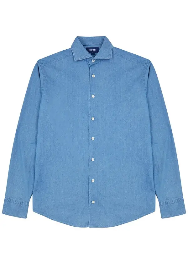 Eton Chambray Shirt - Blue
