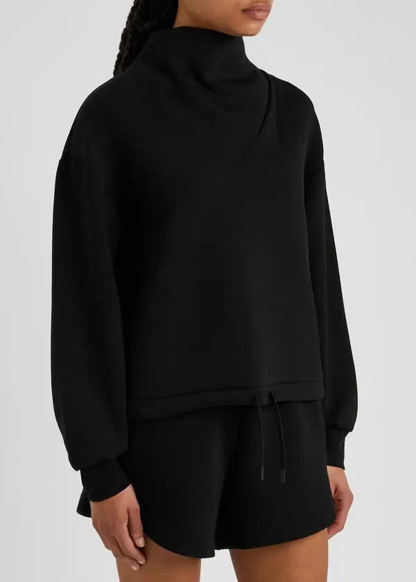 Varley Betsy Stretch-jersey Sweatshirt - Black