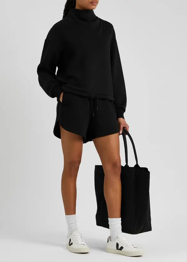 Varley Betsy Stretch-jersey Sweatshirt - Black
