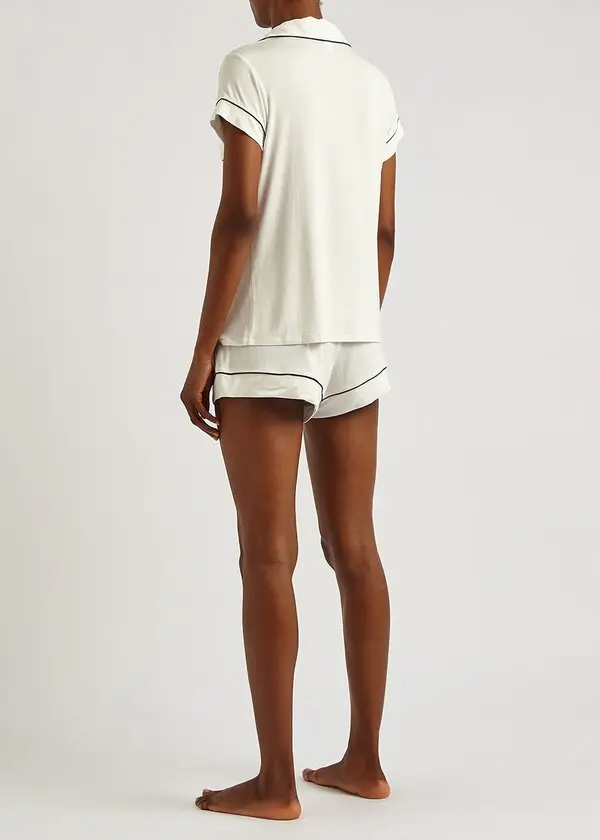 Eberjey Gisele Stretch-jersey Pyjama Set - Ivory