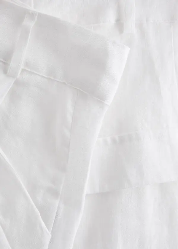 AEXAE Wide-leg Linen Trousers