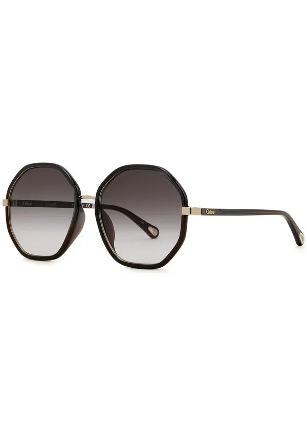 Chloé Octagon Frame Sunglasses - Grey