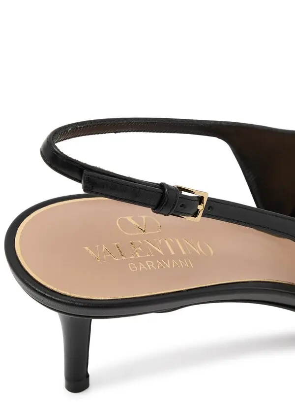 Valentino Garavani 60mm Vlogo Slingback Pumps - Black