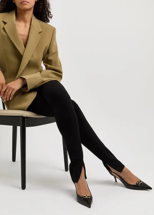 Valentino Garavani 60mm Vlogo Slingback Pumps - Black