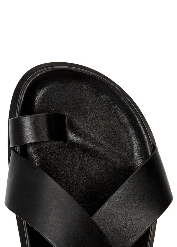 A.emery Jalen Leather Sandals - Black