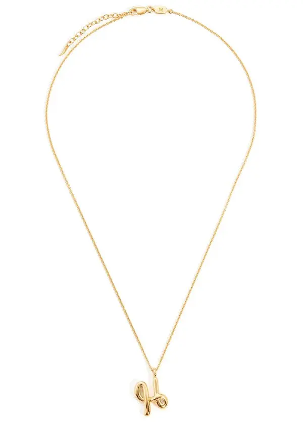 MISSOMA H Initial 18kt -plated Necklace - Gold