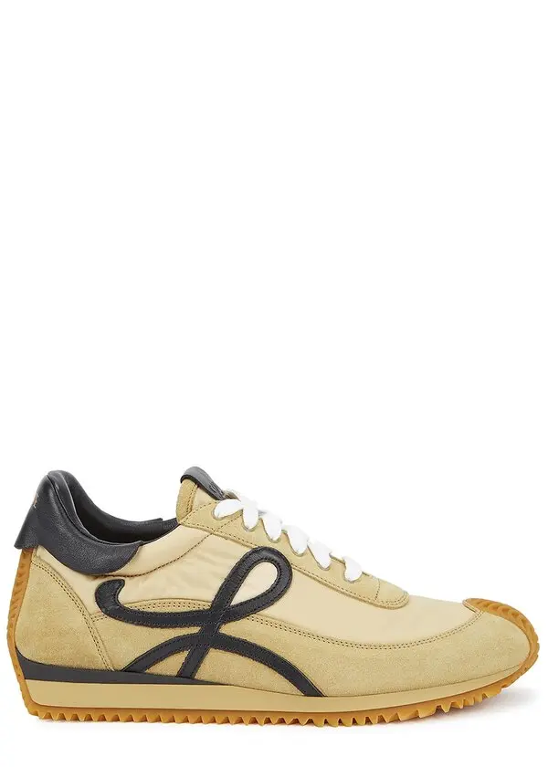 Loewe Flow Runner Panelled Sneakers - Tan