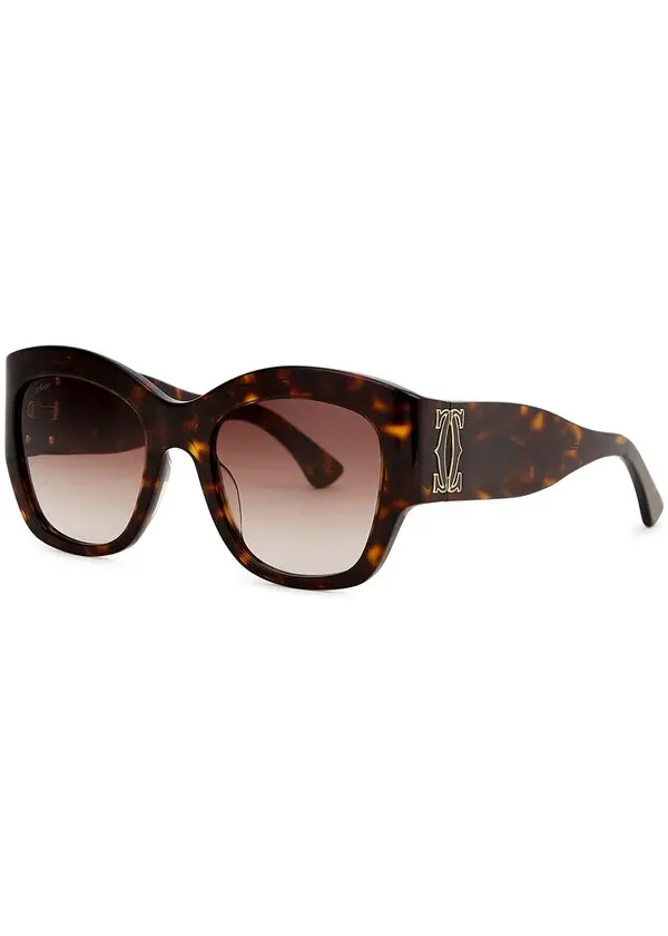 Cartier Signature C De Sunglasses - Dark Brown