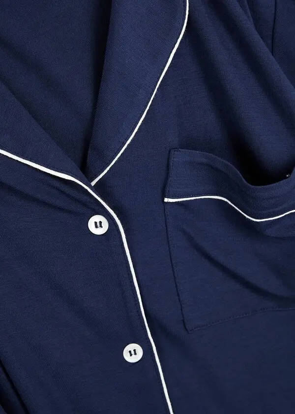 Eberjey Gisele Stretch-jersey Pyjama - Navy