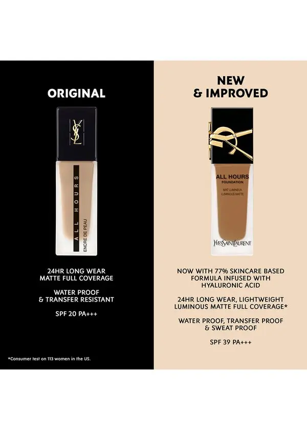 Saint Laurent All Hours Luminous Matte Foundation Spf39 - Mn9