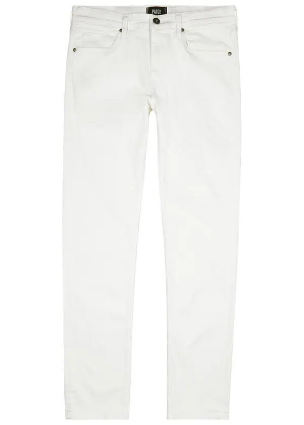 Paige Lennox Slim-leg Jeans - White