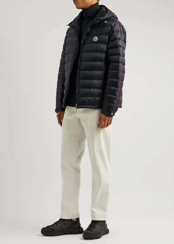Moncler Agout Quilted Shell Jacket - Navy