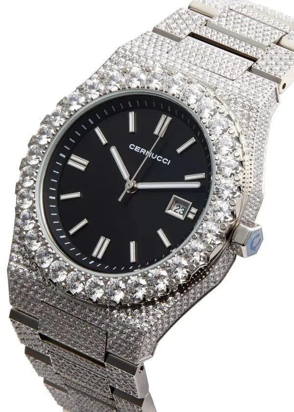 CERNUCCI Iced Crystal-embellished Watch