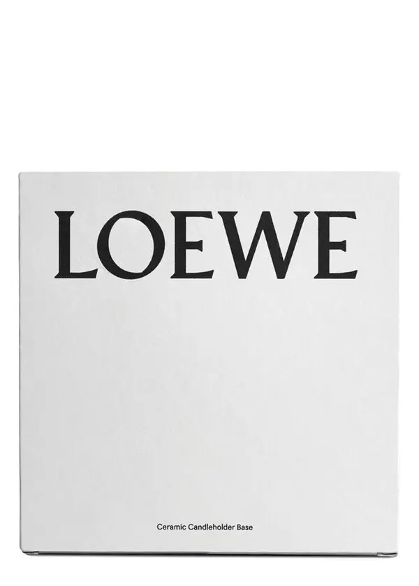 Loewe Base For Wax Candleholder, Wax Candleholder, Black Glazed Terracotta Base
