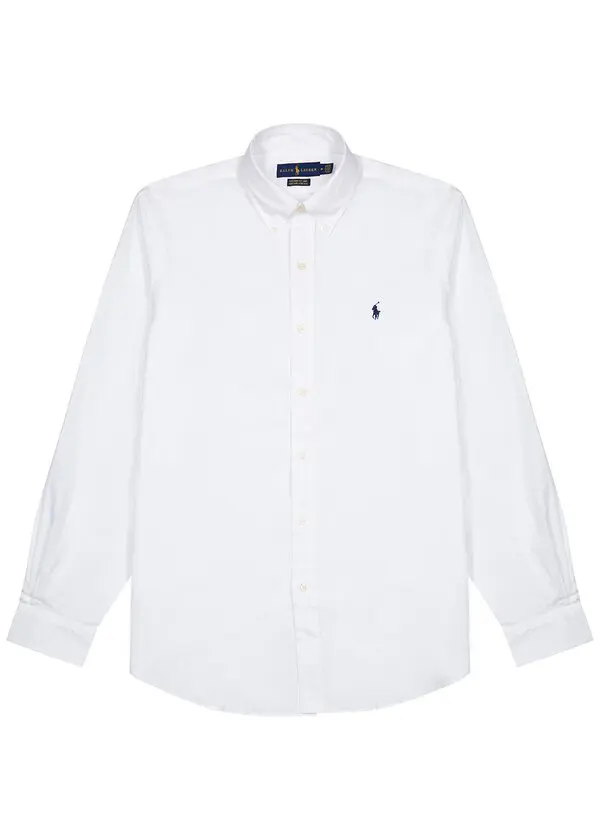 Polo Ralph Lauren Custom Cotton-poplin Shirt - White
