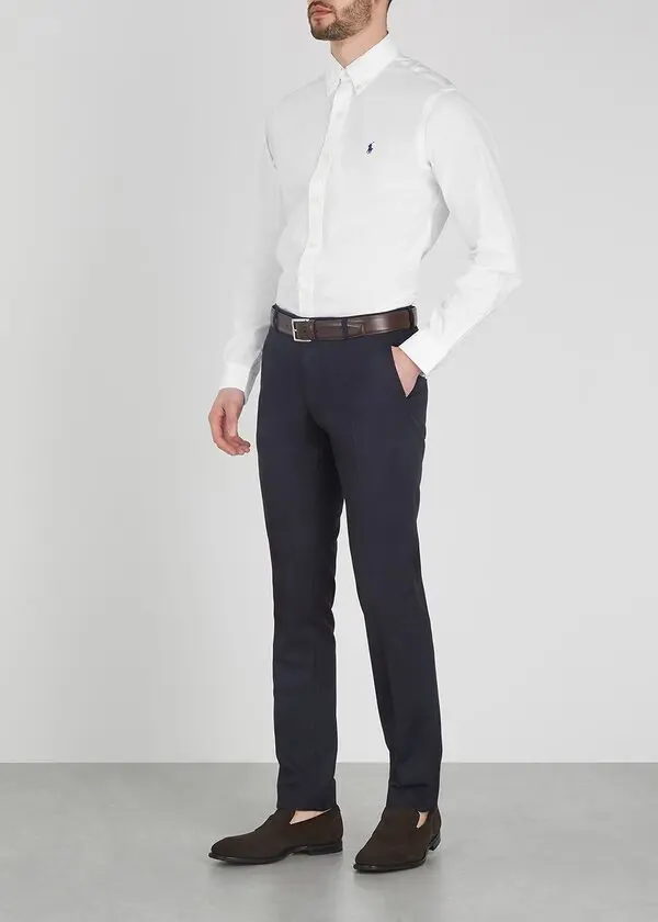Polo Ralph Lauren Custom Cotton-poplin Shirt - White