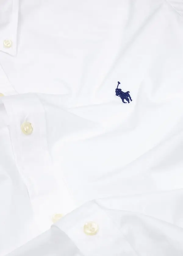 Polo Ralph Lauren Custom Cotton-poplin Shirt - White