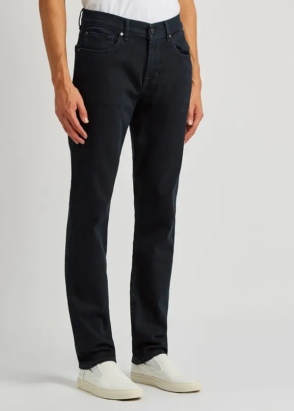 7 For All Mankind Slimmy Luxe Performance Jeans - Dark Blue