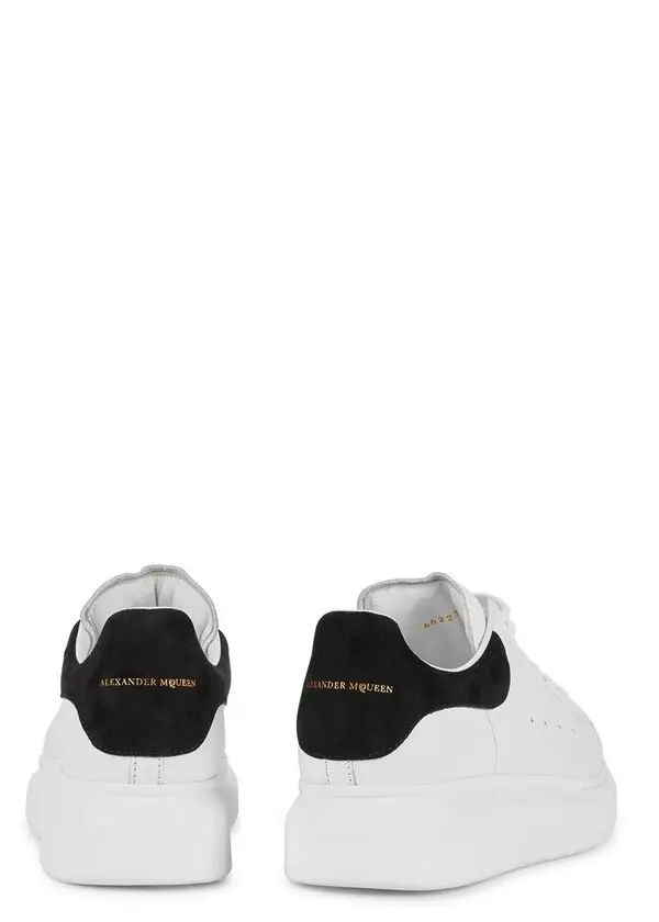 Alexander McQueen Oversized Leather Sneakers - White And Black