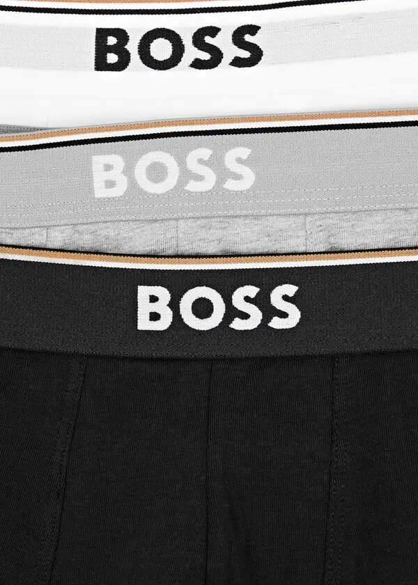 BOSS Stretch-cotton Boxer Trunks - Multicoloured