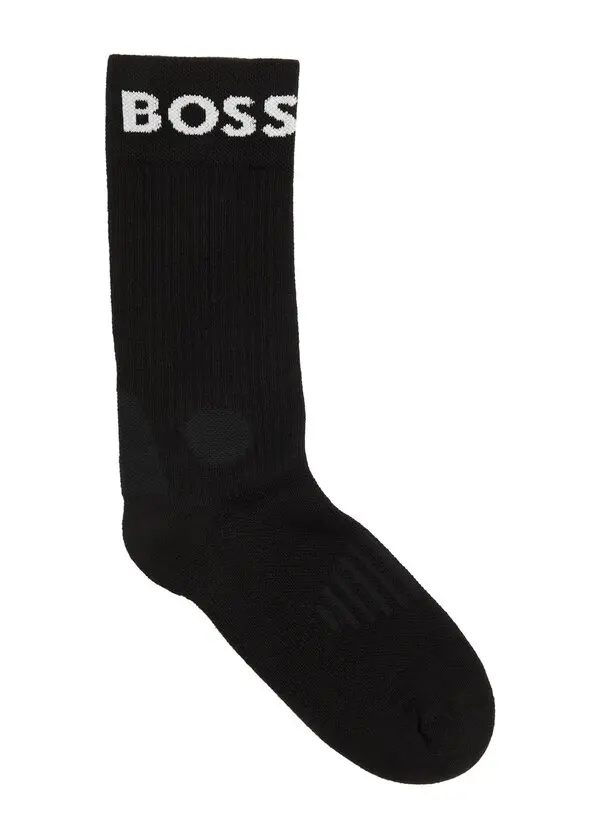 BOSS Sport Logo Cotton-blend Socks - Black