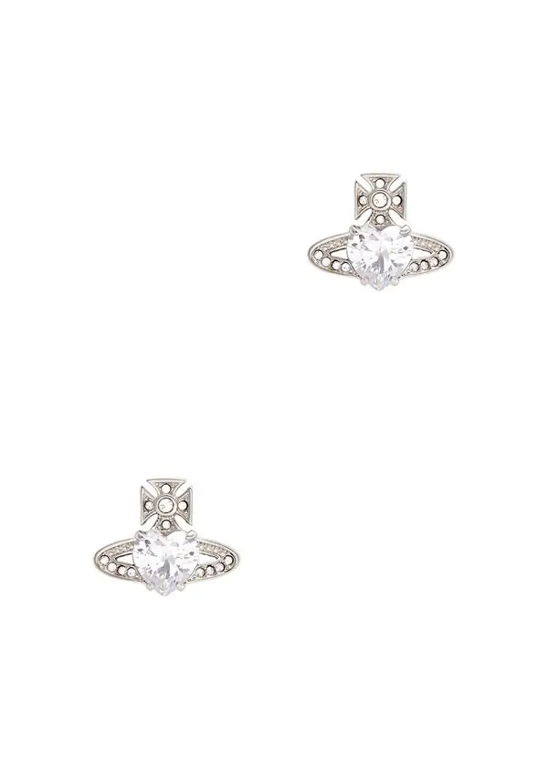 VIVIENNE WESTWOOD Ariella Embellished Orb Stud Earrings - Silver