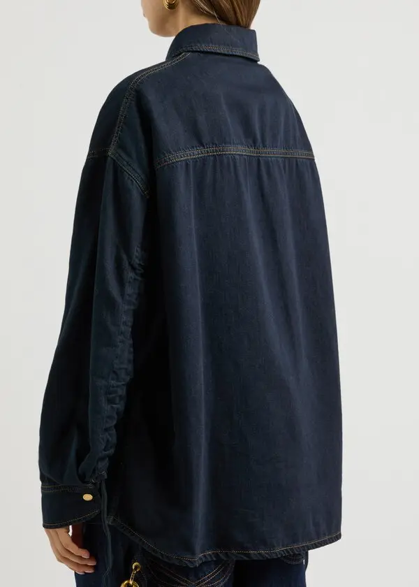DARKPARK Keanu Ruched Denim Shirt