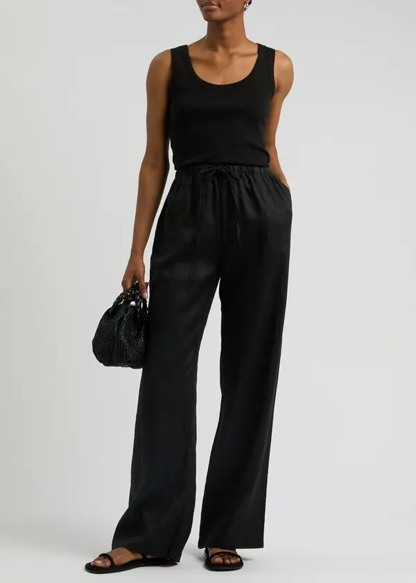 AEXAE Straight-leg Linen Trousers