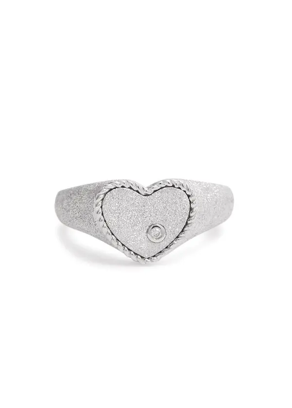 Yvonne Léon Baby Chevaliere Glittered Pinky Ring