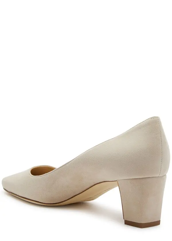 Manolo Blahnik Okkatopla 50 Suede Pumps