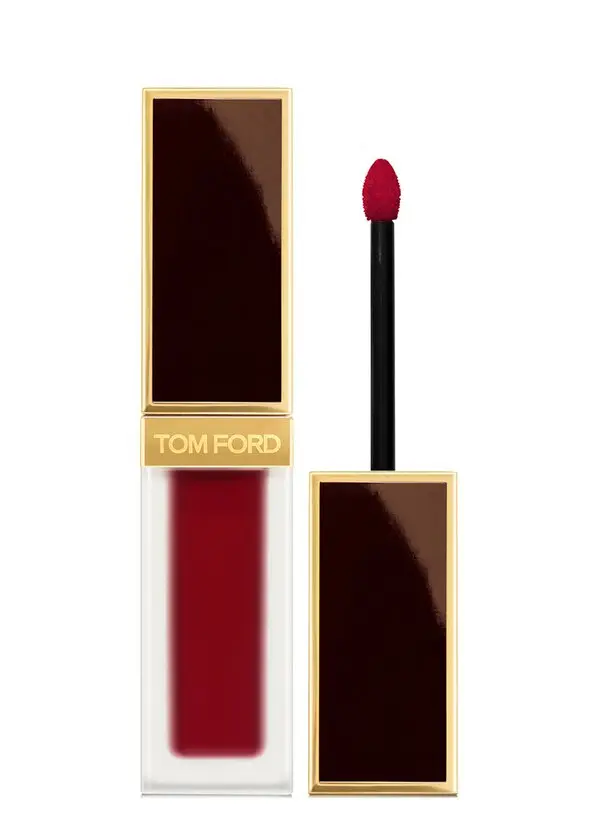 TOM FORD Liquid Lip Luxe Matte, Lipstick, Illicit, Long-lasting, Transfer-resistant, Black Rose Oil, Seaweed Extracts, Blur Look Of Fine Lines - 126 Illicit