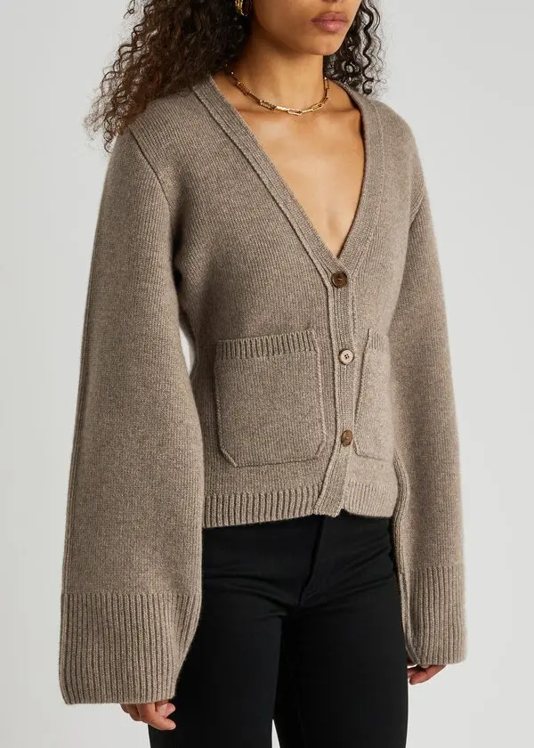 Khaite Scarlet Cashmere Cardigan