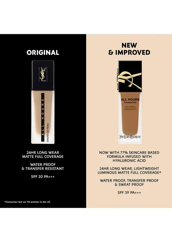 Saint Laurent All Hours Luminous Matte Foundation Spf39
