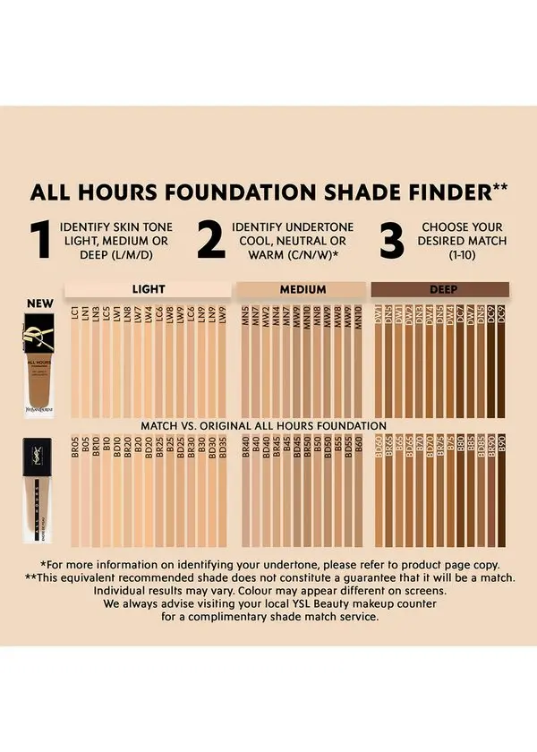 Saint Laurent All Hours Luminous Matte Foundation Spf39
