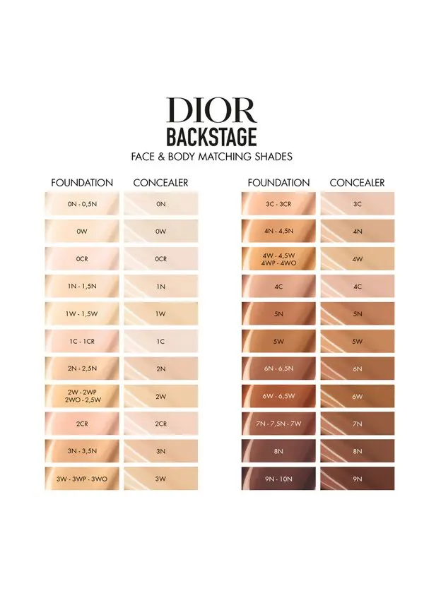 Dior Backstage Face & Body Foundation - 1cr